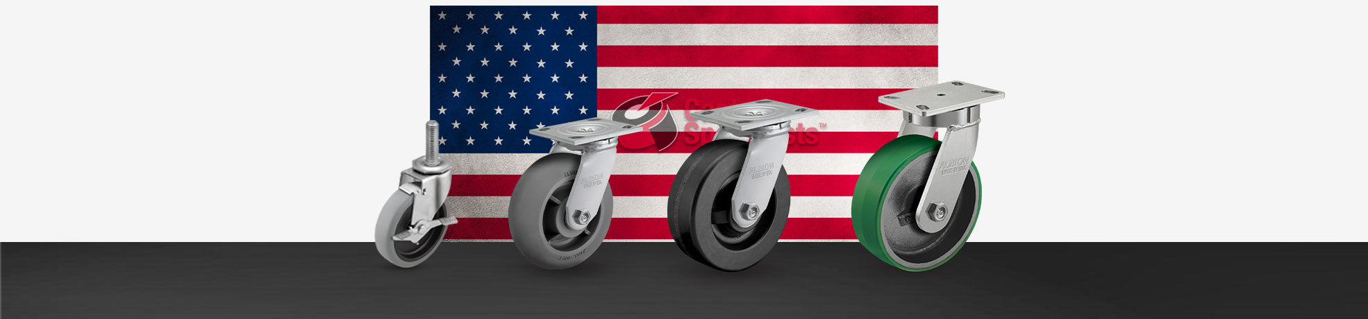 USA Made Casters with Free Shipping on Orders $250+