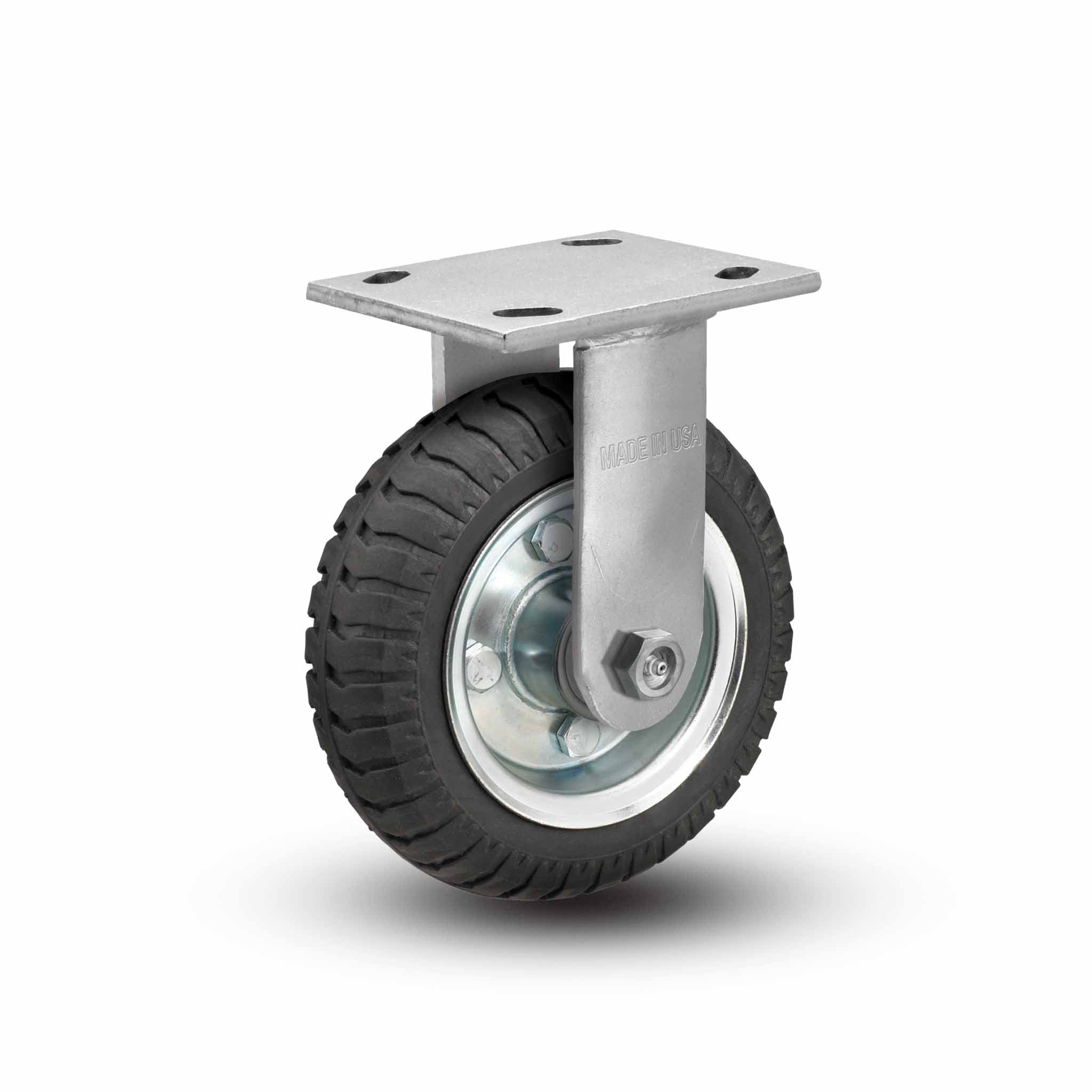 Never-Flat Solid Pneumatic Casters