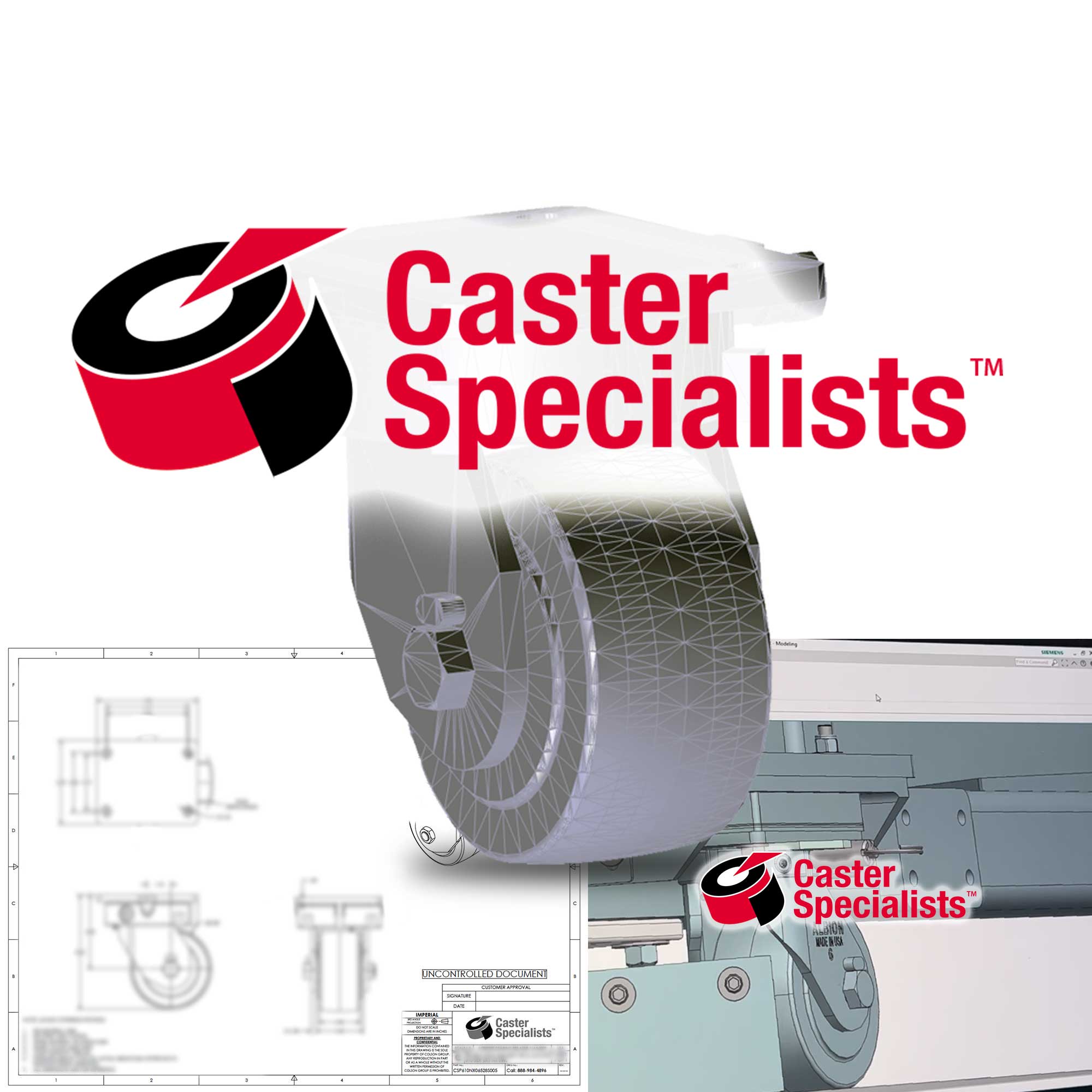 Automotive Assembly Line Caster for Car Carriers - 610NX06528S005