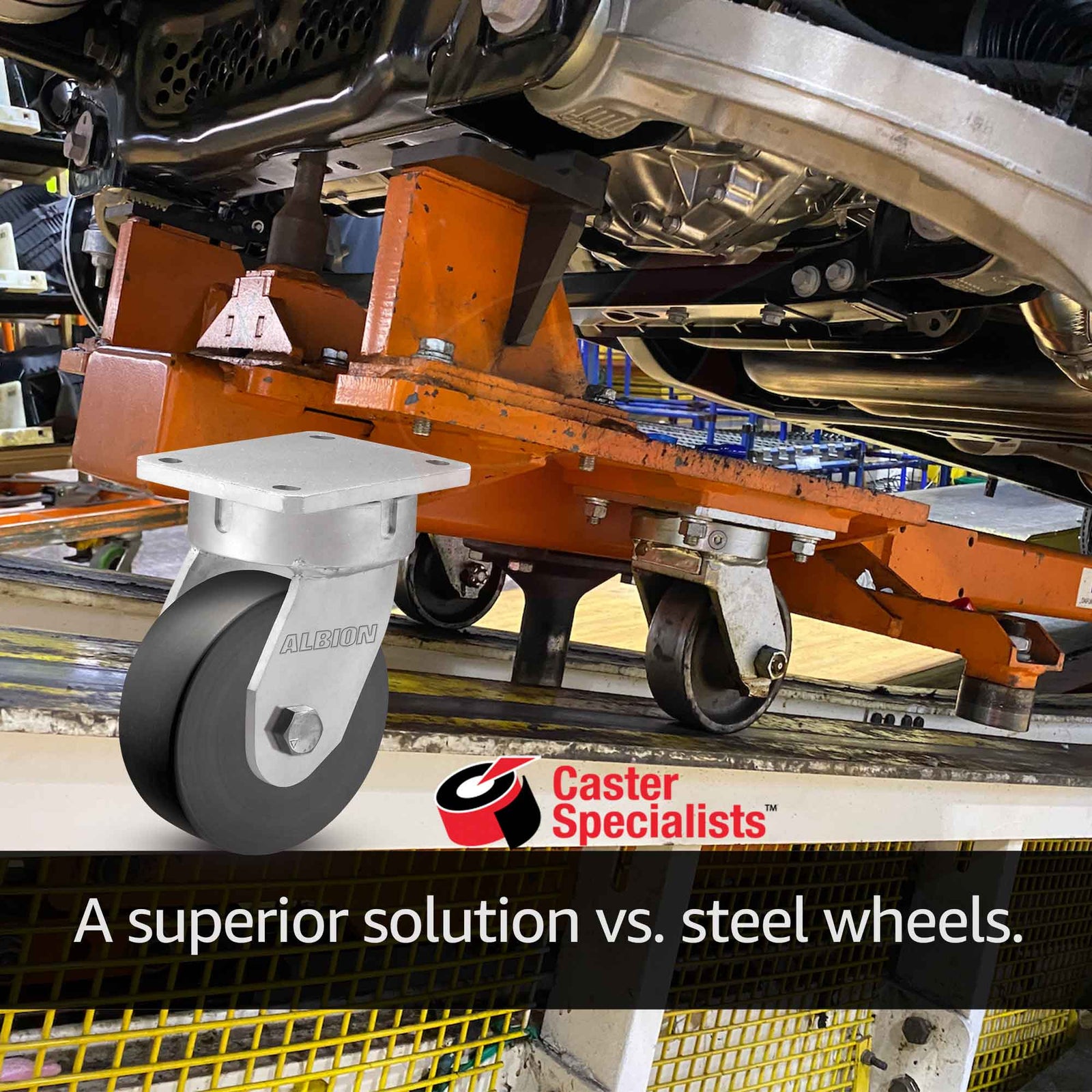 Automotive Assembly Line Caster for Car Carriers - CSP610NX06528S005