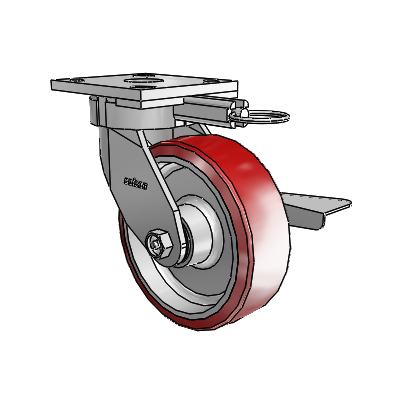 4.06189.939 MTG61 BRK3 EL Colson Kingpinless Swivel Caster