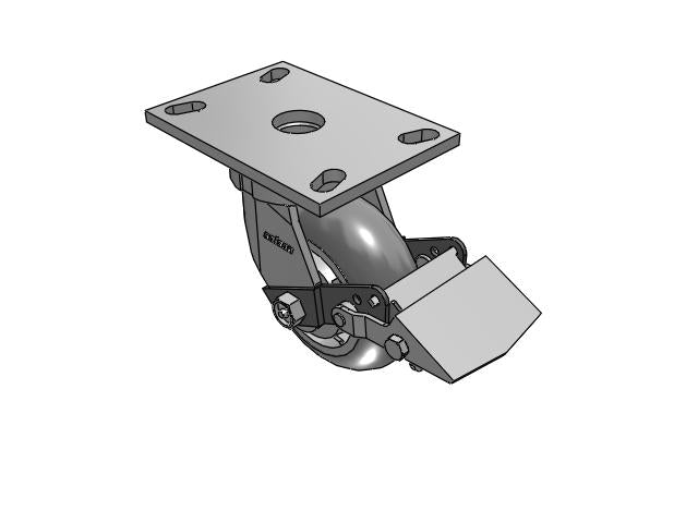 6.05289.555 BRK1 Colson Kingpinless Caster