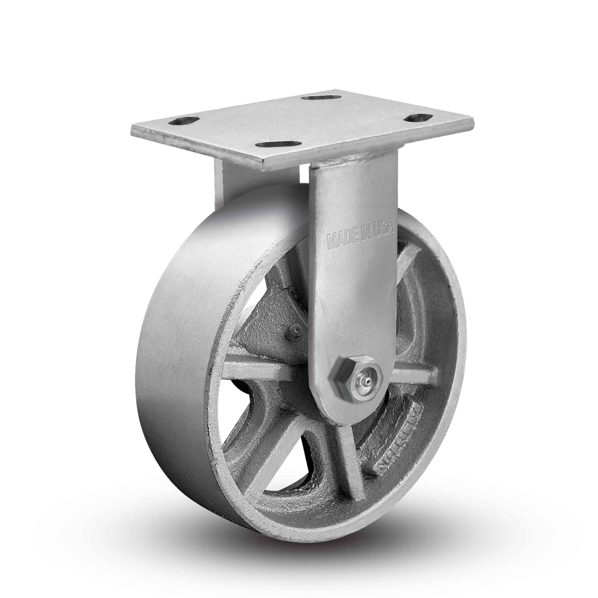 16CA06201RHR60 - 6"x2" USA-Rig 7.5" High Rigid Caster with Heavy-Duty ...