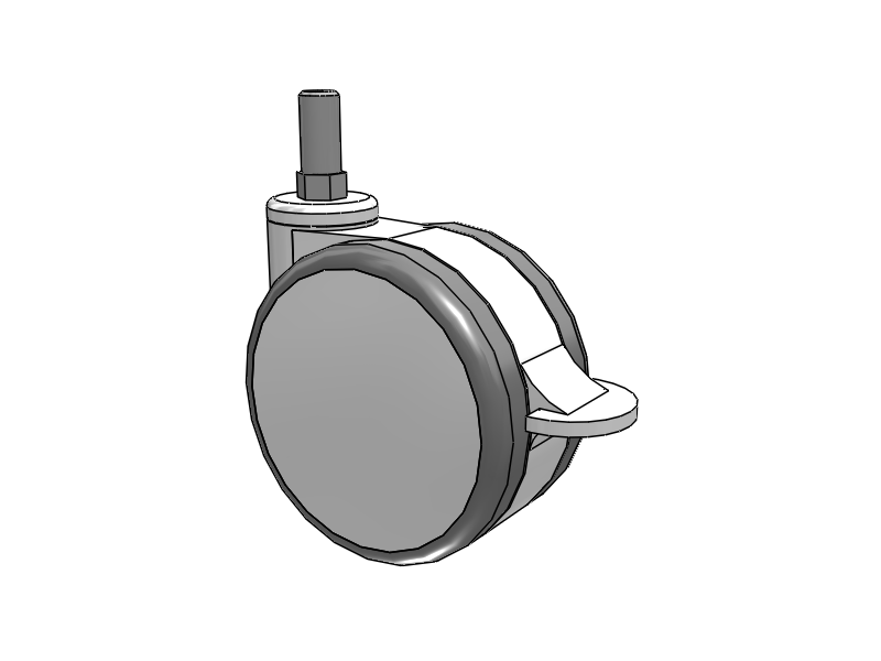 RXS100741WH-BU MedCaster Caster